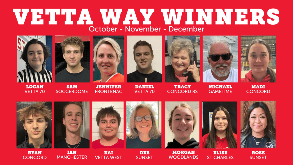 Vetta Sports 4th Quarter Vetta Way Winners - Vetta Sports